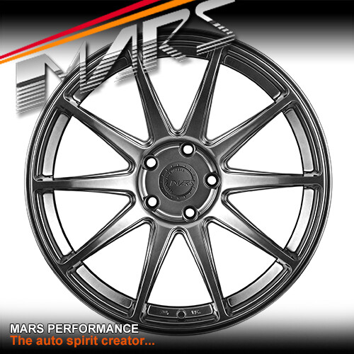 MARS MP-MS Hyper Black 19 Inch Concave Wheels Rims 114.3 Falcon BA BF ...