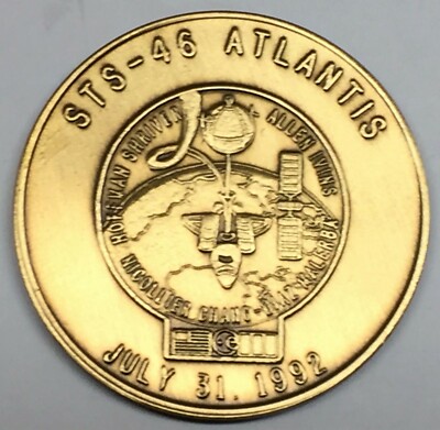 N046 NASA SPACE SHUTTLE COIN / MEDAL, ATLANTIS STS-46 | eBay