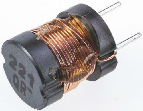 2 x Panasonic 220 uH ±10% Leaded Inductor, 1.1A Idc, 210mΩ Rdc ELC10D ...