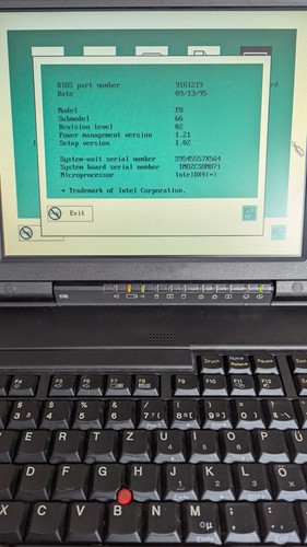 IBM ThinkPad 370C – Vintage Business-Klassiker von 1995 486DX 75Mhz ...