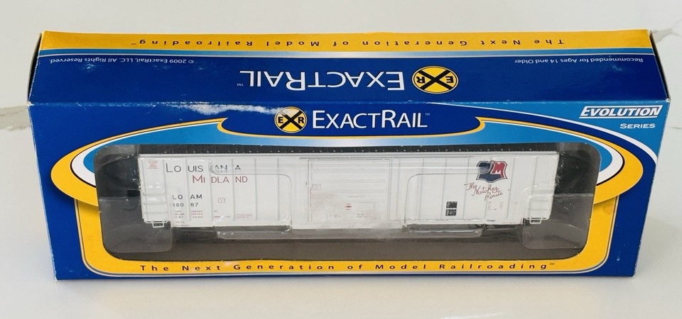 EXACTRAIL HO scale 5277 Single Door Boxcar (early) LOUISIANA MIDLAND ...