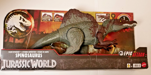 MATTEL Jurassic World Epic Attack Spinosaurus, HXF62, Licht & Sound ...