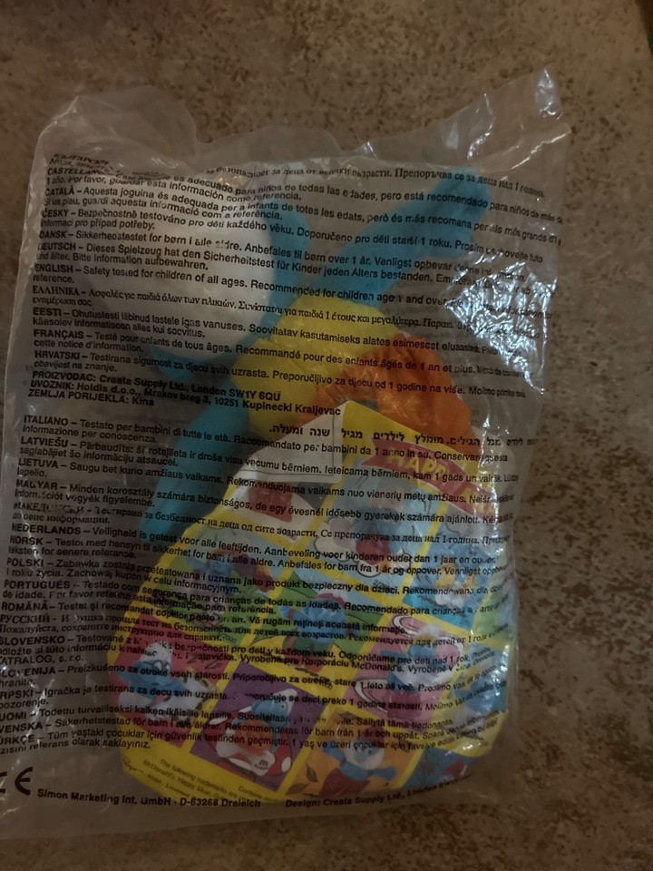 McDonald's Europe Ski Hefty Smurf Plush Action Figure. Brand new. in ...