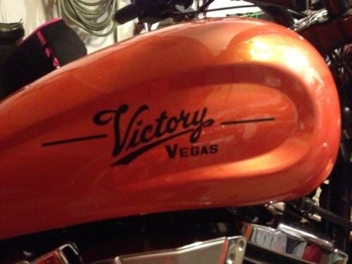 Set of Victory Vegas Decals Stickers Gas Fuel Tank USA Motorcycle | eBay