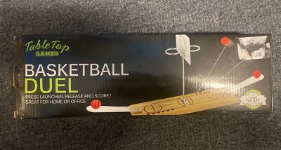 Table Top Games Basketball Duel Press Launcher Game Night | eBay