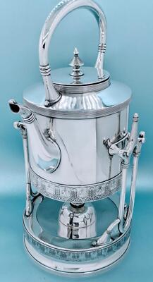 Victorian Antique Meriden Quadruple Silver Plate Aesthetic Tilting Tea ...