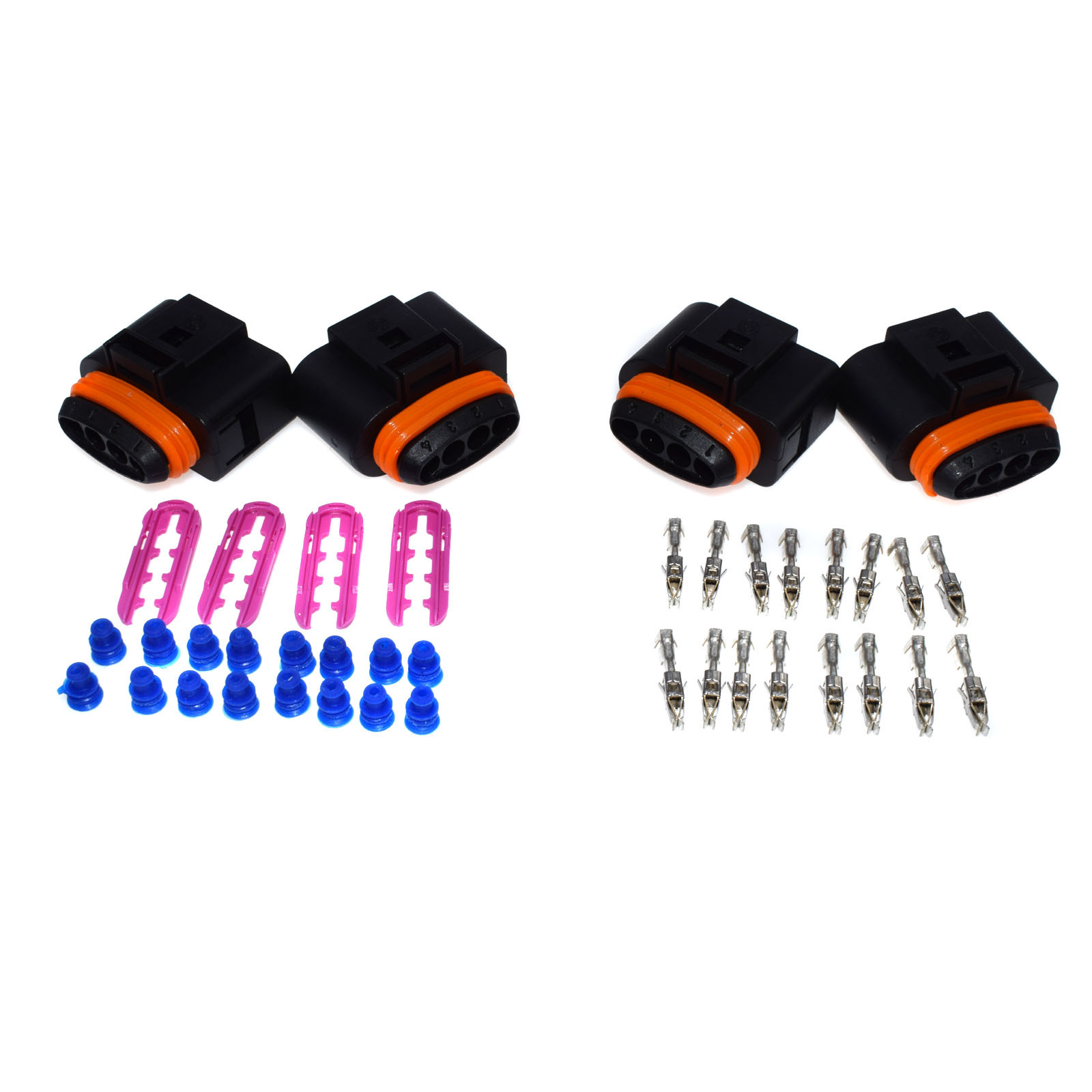 4 Pin Ignition Coil Connector Harness Repair Kit for Audi VW 1J0973724 ...