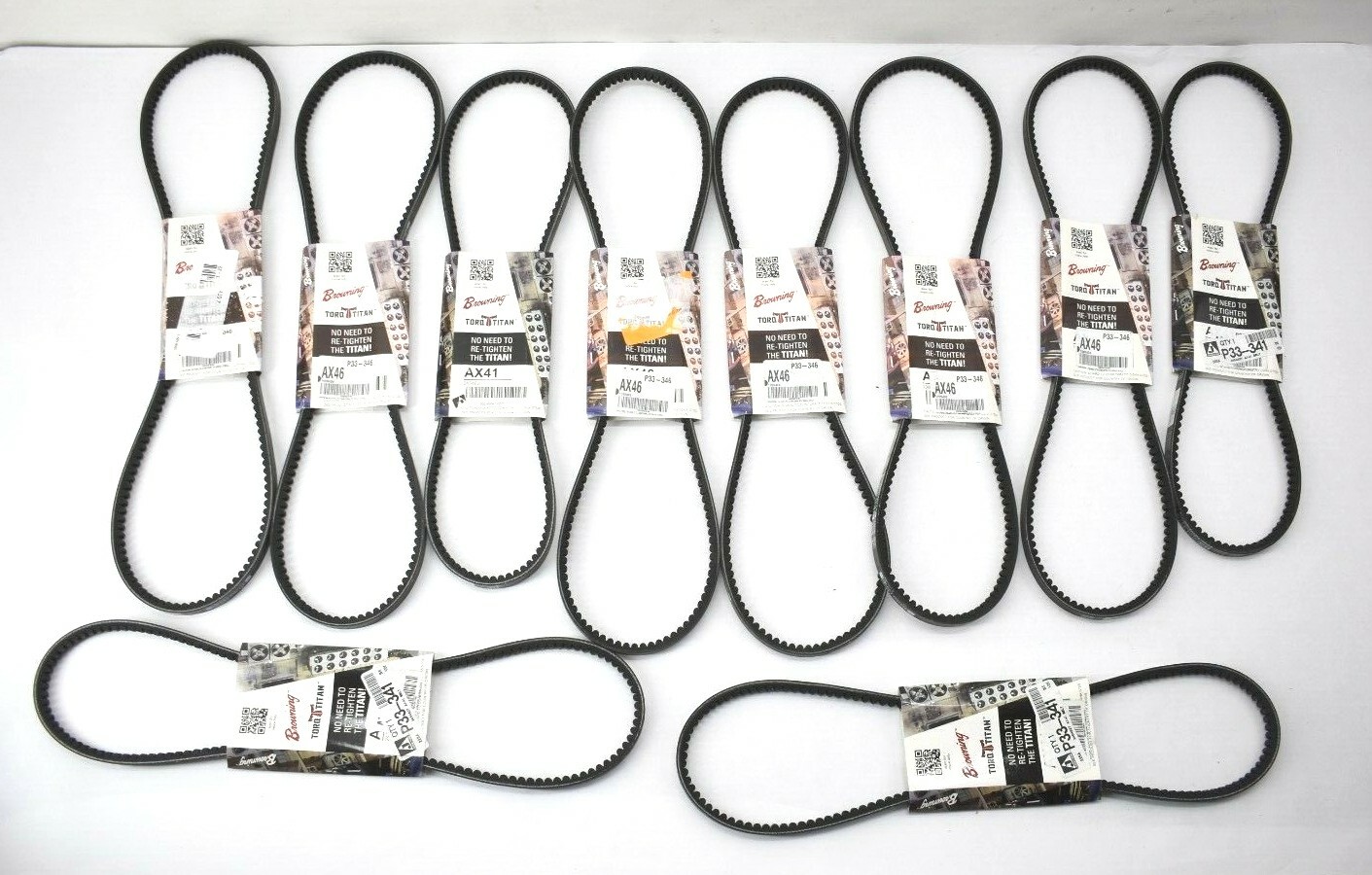 Lot Of 10 Browning Torq Titan Grip Notch Rare V- Belt Notched V-Belt ...