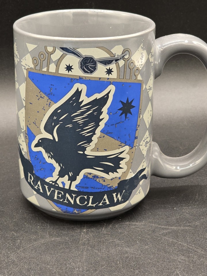 Harry Potter Ravenclaw House Crest Mug 14oz. Wizarding World Raven Cup ...