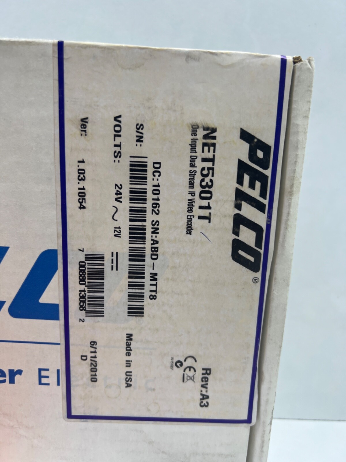 Pelco Rk5000ps-5u Encoder / Decoder Rack Mount Unit W/ 3 Net5301t ...