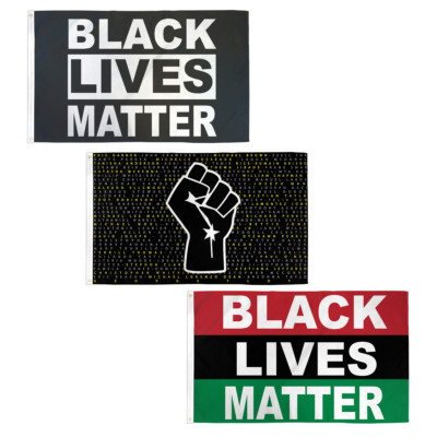 Black Lives Matter Flag 3x5ft Rally Protest Flag SET BLM Movement (3 ...