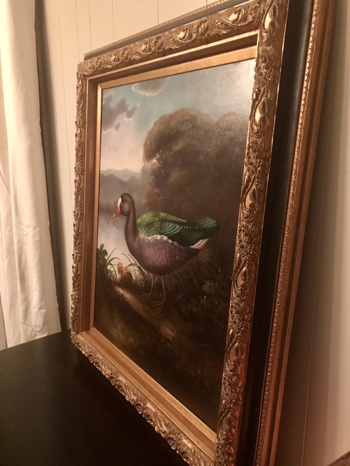 BEAUTIFUL!! LARGE FRAMED MALLARD OIL PAINTING BY M.P. ELLIOTT | eBay
