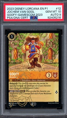 PSA 10 Disney Lorcana 2023 Gamescom Promo Goofy 12 (Jochem Van Gool ...