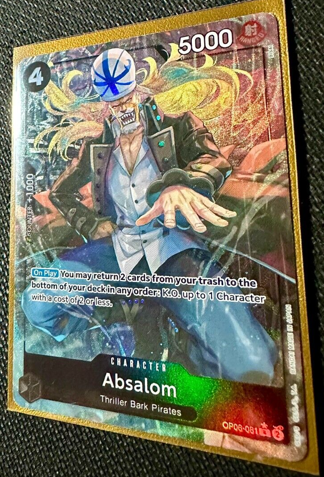 Character Absalom OP06-081 ALT ART RARE One Piece Wings of the Captain ...