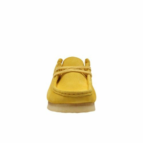 D1 Clarks Originals Ladies Yellow Wallabee Suede Leather Casual Crepe ...
