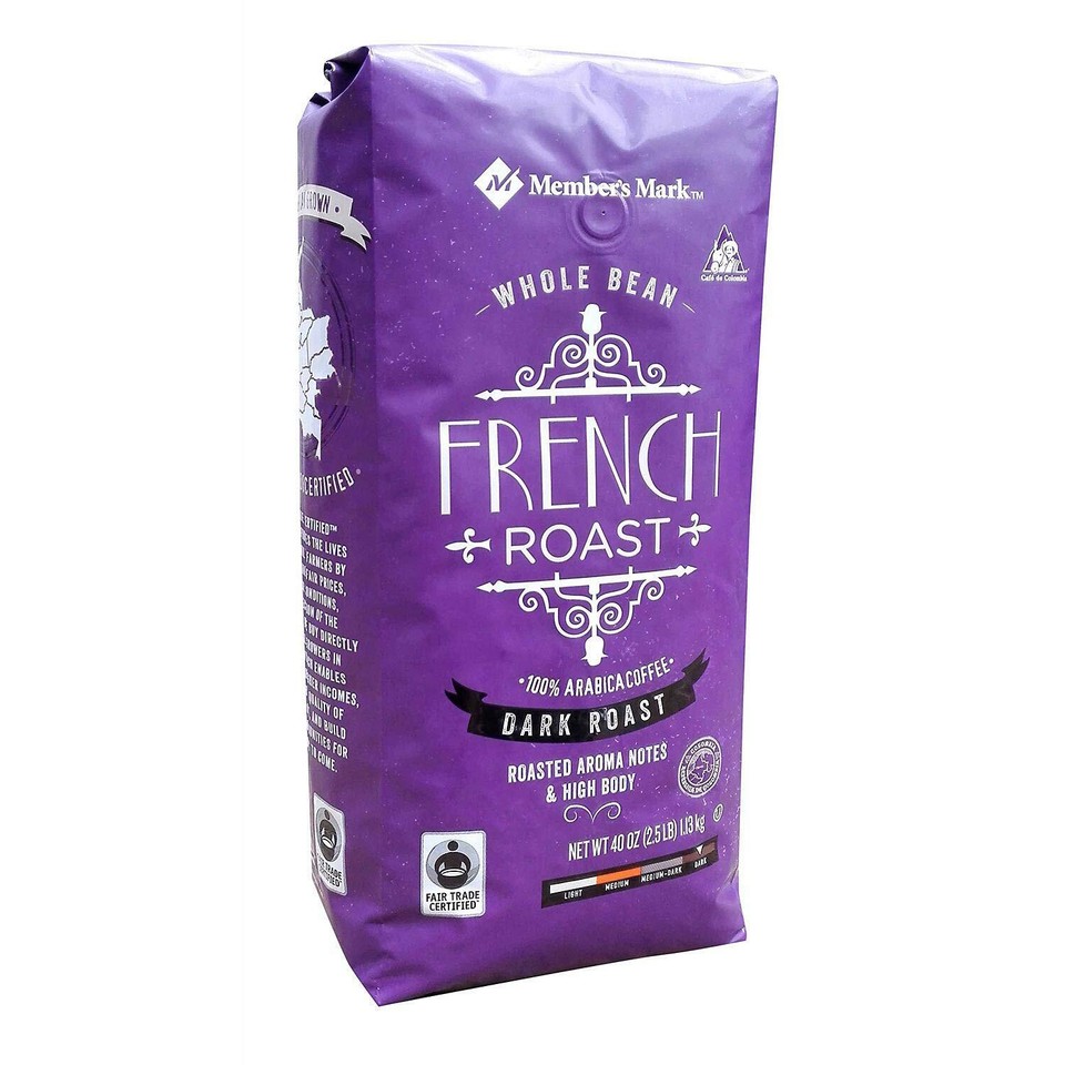 Member's Mark French Roast Whole Bean Coffee (40 oz.) Pack of 4 | eBay