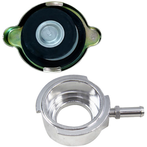 1.3 Bar Aluminum Weld Radiator Filler Neck With Free Radiator Cap | eBay