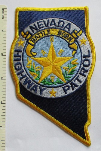 NEVADA HIGHWAY PATROL PATCH Unused Original Merrowed Edge | eBay