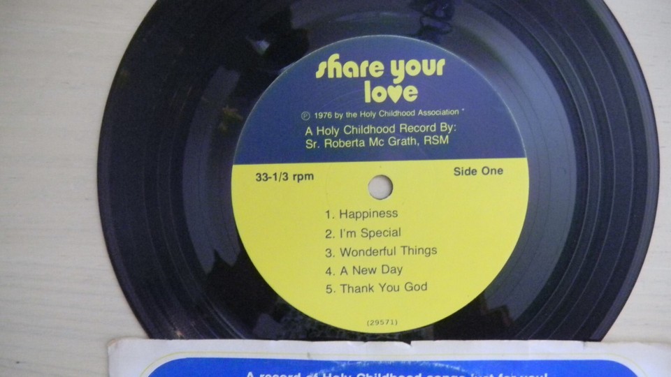 RARE Holy Childhood Record SHARE YOU LOVE 7" 78 RPM 1976 | eBay