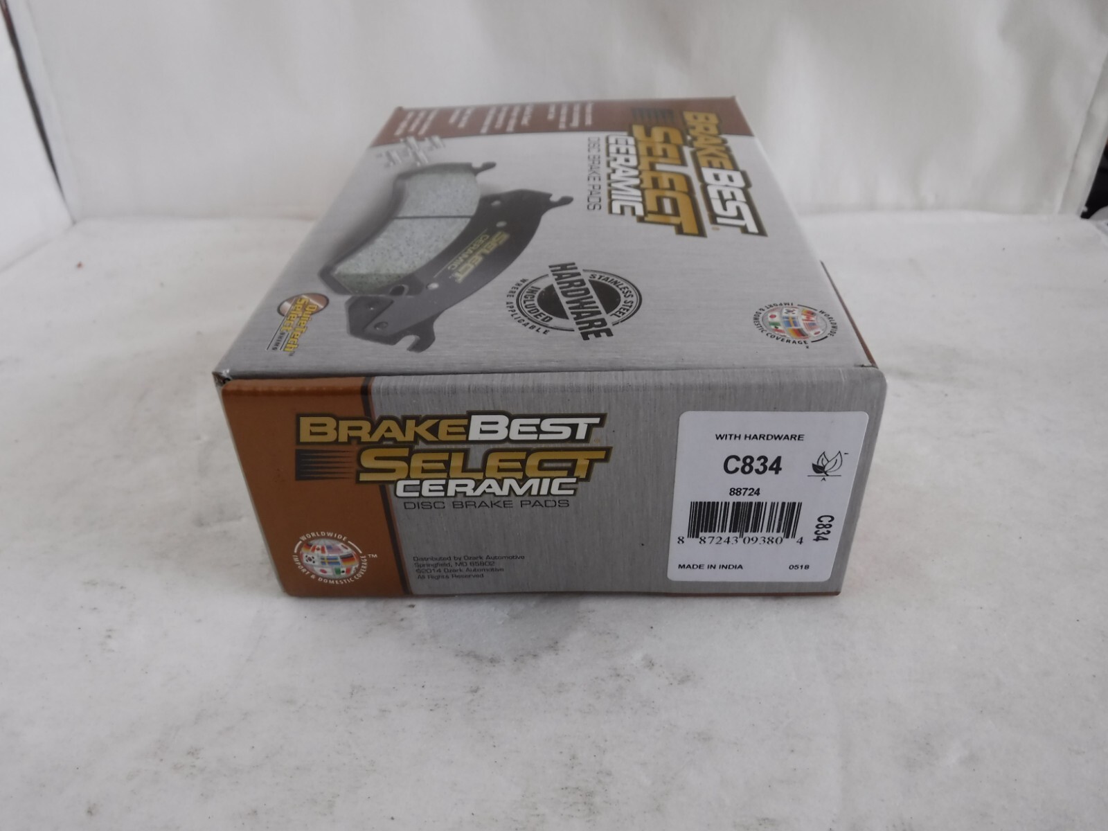 BrakeBest Select Ceramic Disc Brake Pads C834 | eBay