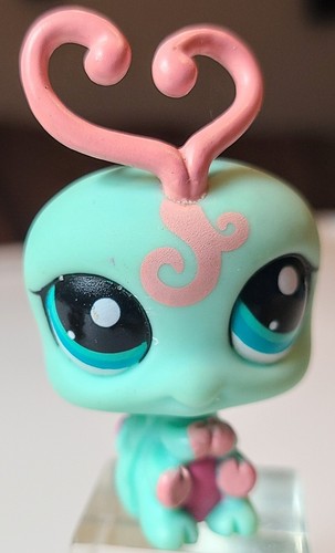 Littlest Pet Shop LPS #1727 Love Bug Lovebug Pink Blue Dot Eyes Sold As ...