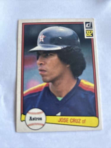 1982 Donruss Baseball Card #244 Jose Cruz Houston Astros Nm Free ...