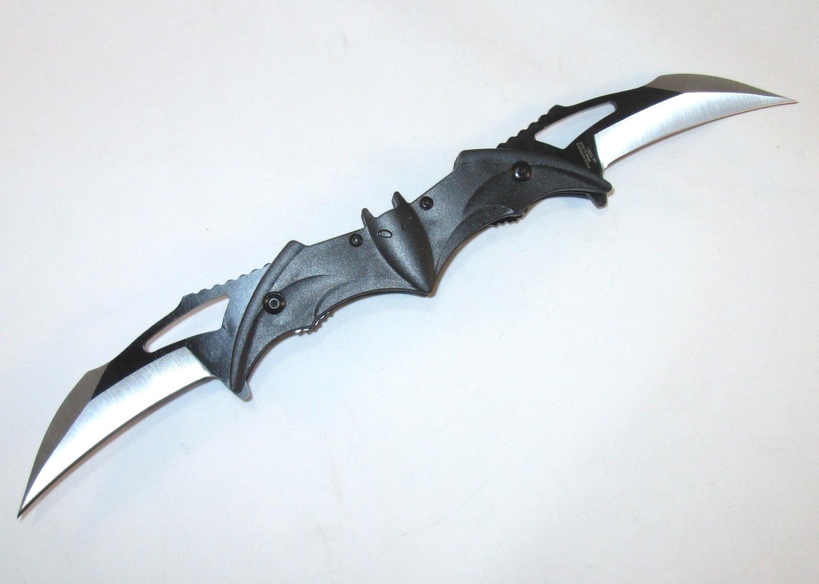 Batman Tactical Assisted Folding Double Blade Bat Knife Stainless 12 ...
