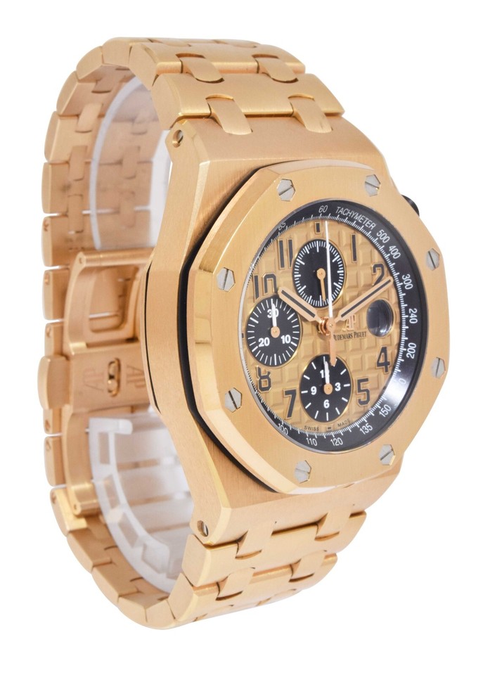 Audemars Piguet Royal Oak Offshore Brick 18k Rose Gold 42mm Watch BP ...