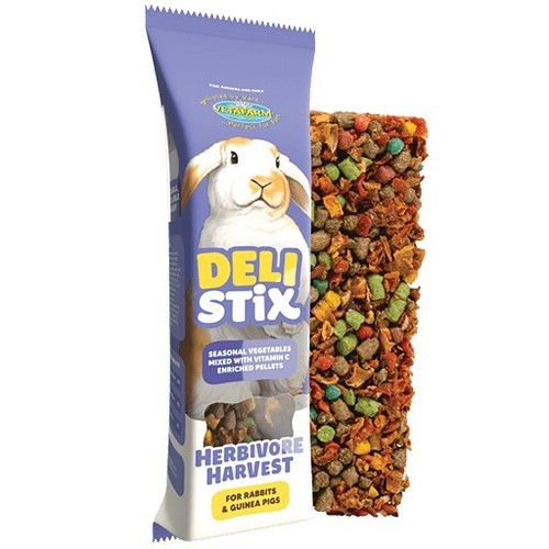 Vetafarm Deli Stix Herbivore Harvest 70g rabbit feed food small animal ...