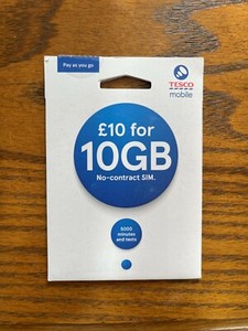 TESCO Mobile sim card 3 in 1 superfast 4G (ROCKET PACK) £10 Now 5000 ...