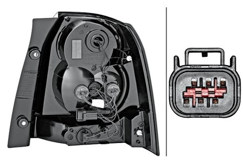 HELLA LED Tail Light Rear Lamp Left Fits LAND ROVER Freelander Suv ...