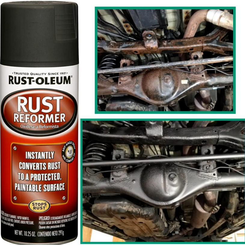 Rust-Oleum Stops Rust Converter Rust Reformer Spray Flat Black Finish ...