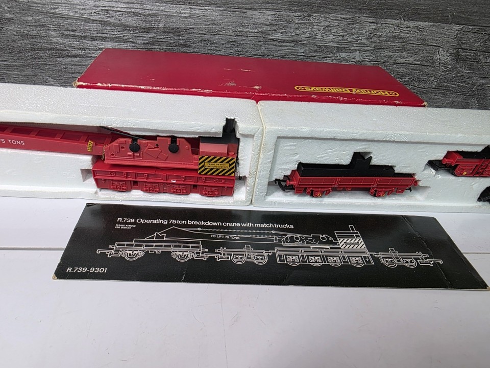 HORNBY R739-9301 'Operating 75 Ton Breakdown Crane' OO Gauge BOXED ...