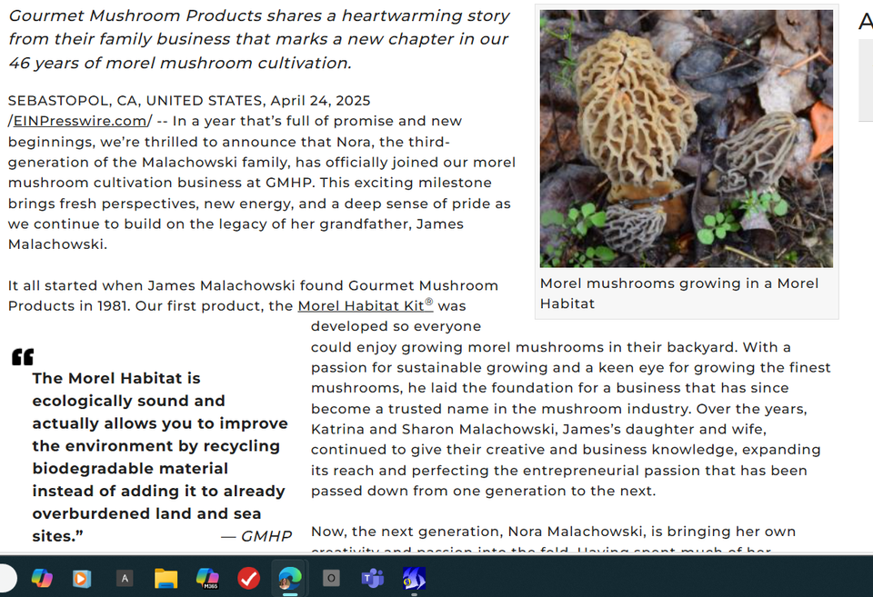 Morel Grow Kit® & Morel Sticker GROW MORELS IN YOUR BACKYARD GARDEN ...