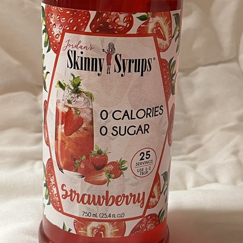 Jordan's Skinny Syrups Strawberry Water Or Coffee Sugar Free 25.4 fl oz ...