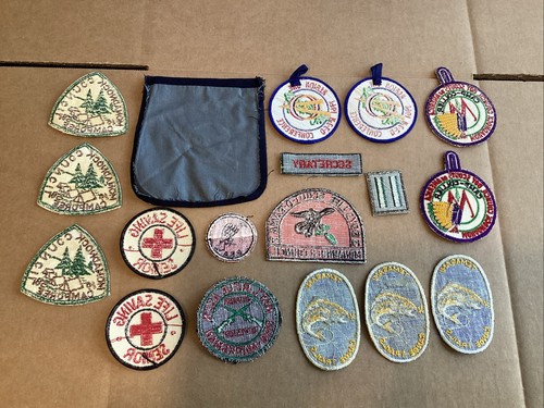 Boy Scouts Patches BSA Vintage Lot Of 18 50's & 60's Monadnock NRA ETC ...