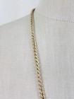 Braided Gold Rope Length Chain Circle Medallion NECKLACE Statement ...