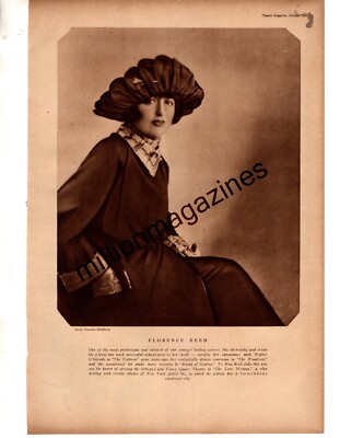 1920 Florence Reed in The Love Woman original print from Theatre - Very ...