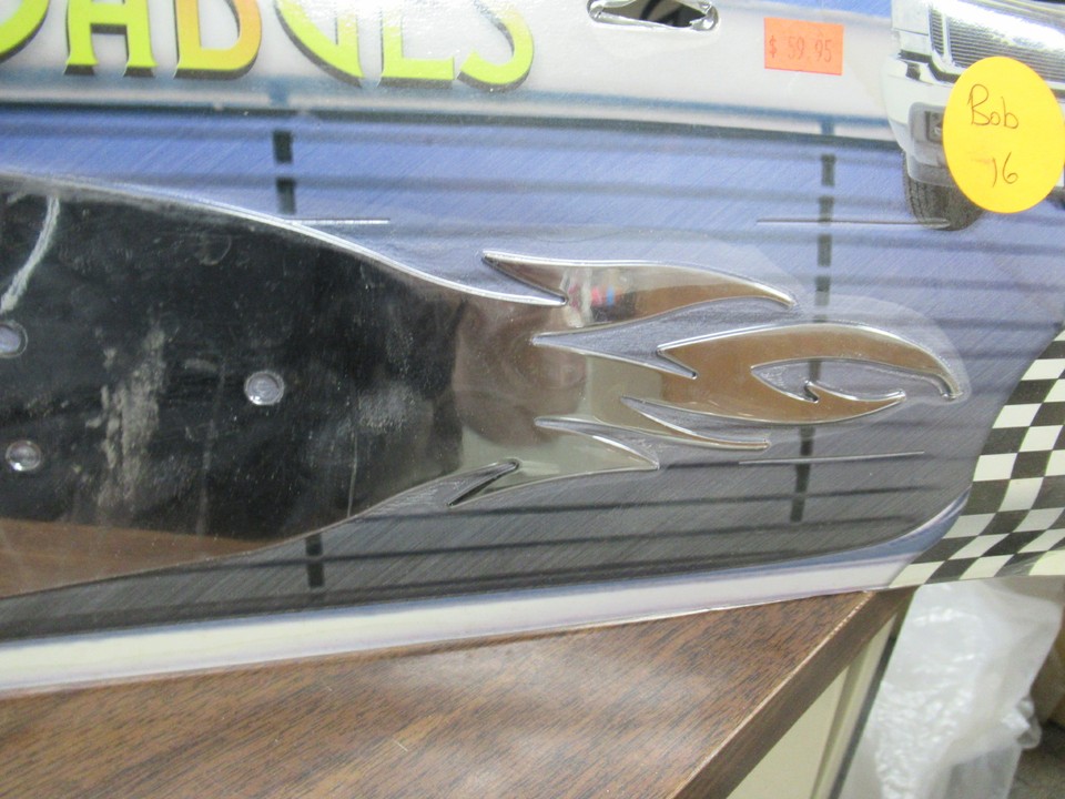 99-04 Ford F250 F350 Superduty Chrome Flames Wicked Badge Grill Emblem ...