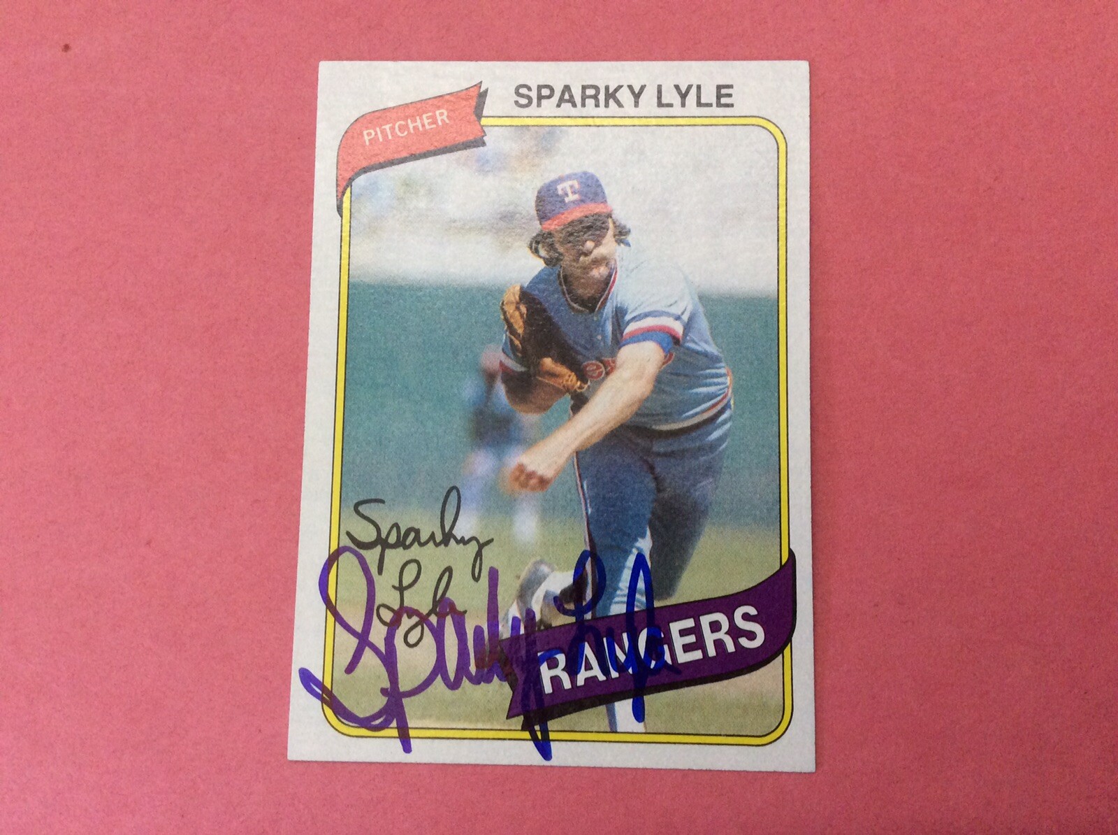 1080 Topps #115 Texas Rangers Sparky Lyle Autograph. | eBay