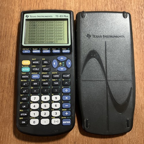 Texas Instruments TI-83 Plus With Cover Graphing Calculator Works | eBay