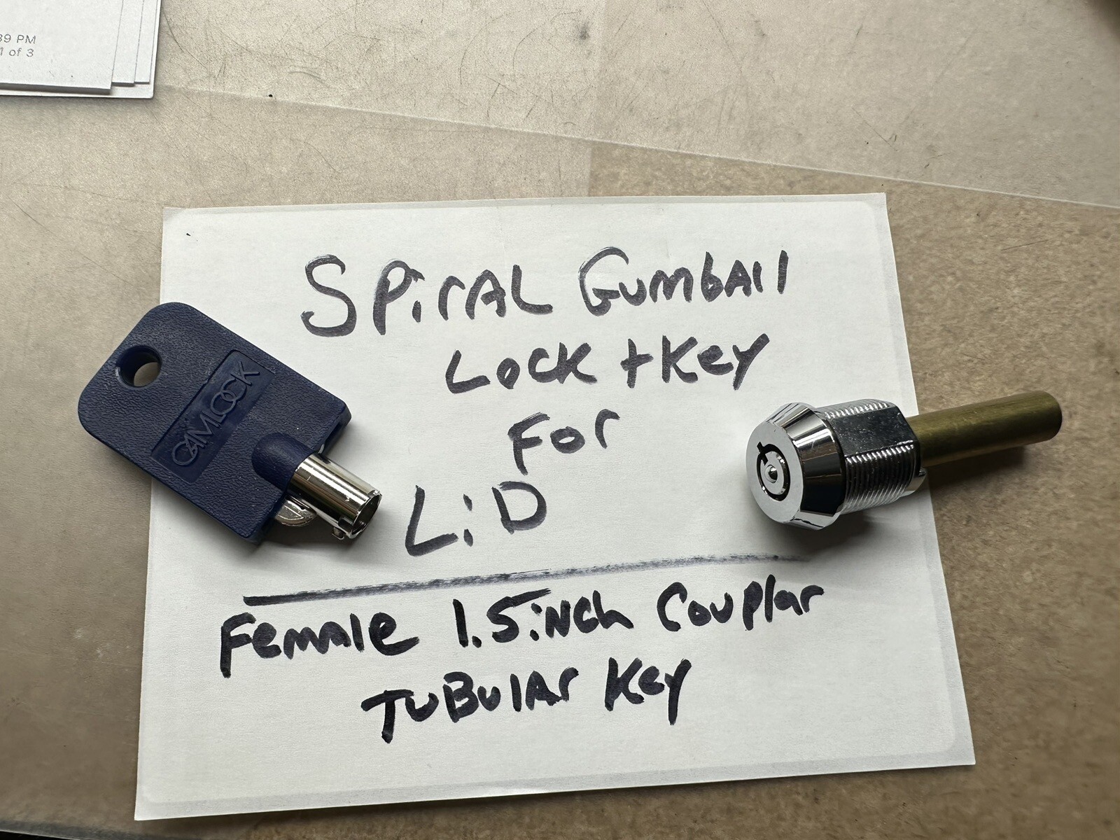 Wizard Spiral Gumball Machine Locks Threaded Screw Tip Bulk Vending Key ...