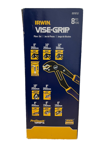 IRWIN Tools VISE-GRIP GrooveLock Pliers Set, 8 Piece, 2078712 | eBay