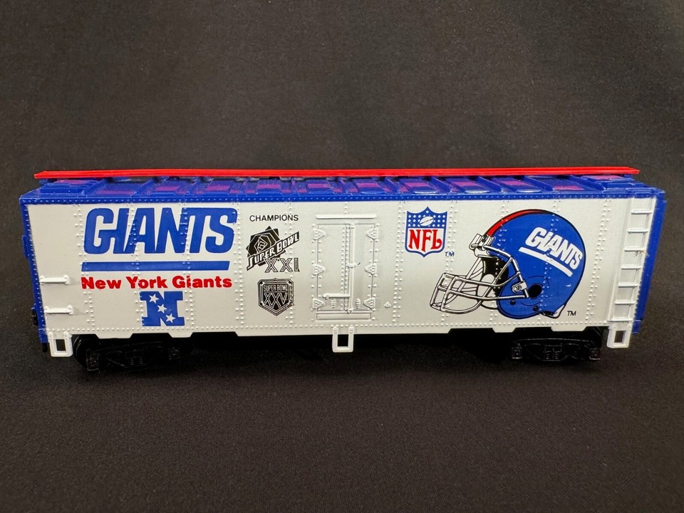 MANTUA NFL SUPER BOWL EXPRESS NEW YORK GIANTS TRAIN CAR HO SCALE BOXCAR ...