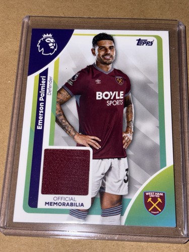 Emerson Palmieri Player Worn Patch Relic Base West Ham United Topps ...