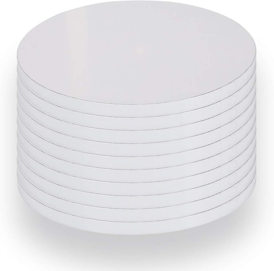 10 PCS Cake Boards 12 Inch Round, Cake Drums 1/2 Inch Thick Sturdy ...