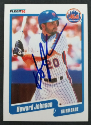 1990 Fleer SIGNED: Howard Johnson, METS #208 | eBay