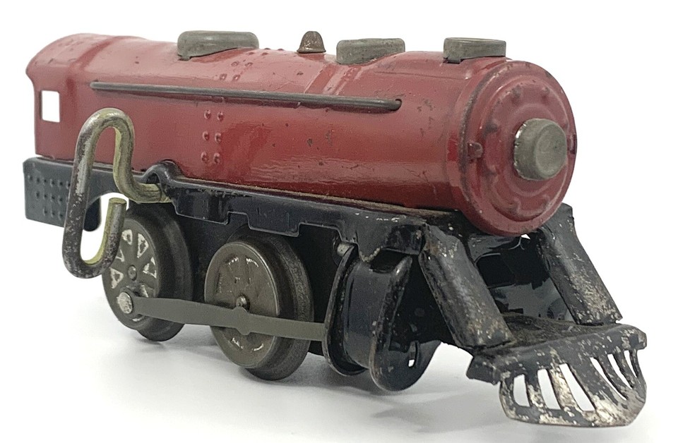 Prewar Girard Key Wind Up Mechanical Clockworks Locomotive Toy Train ...