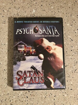 Psycho Santa/Satan Claus B-Movie Double Feature Rare Christmas Horror ...