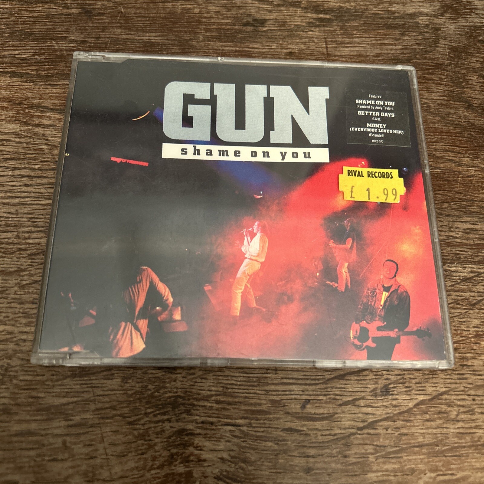 Gun Shame On You CD Single A&M AMCD 573 Alternative Rock Gizzi Rankin ...